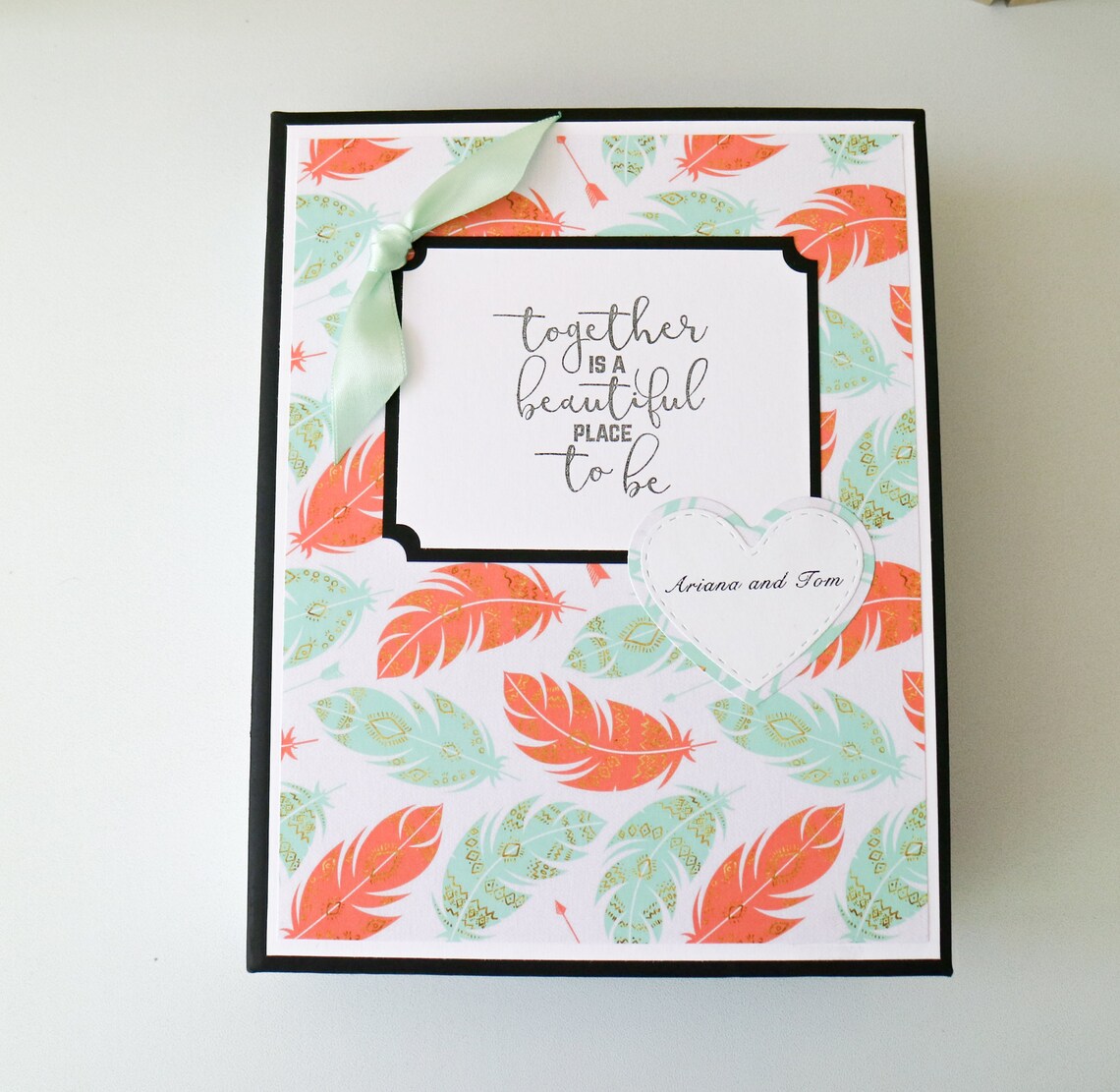 Wedding Memory Book Modern Big Scrapbook Album Personal Photo Album ...