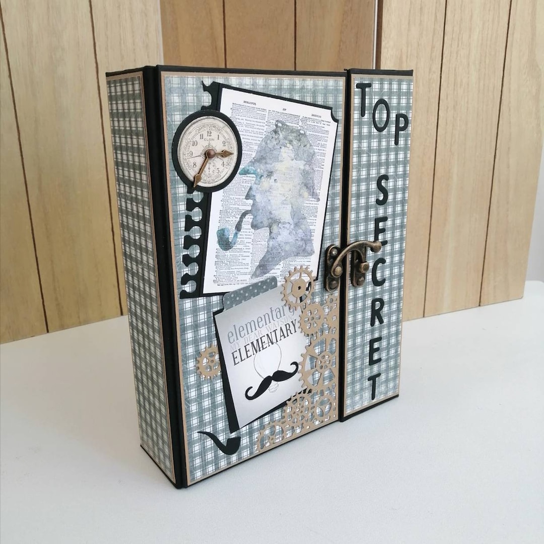 Custom Scrapbook Album Sherlock Holmes Premade Scrapbook Detective ...