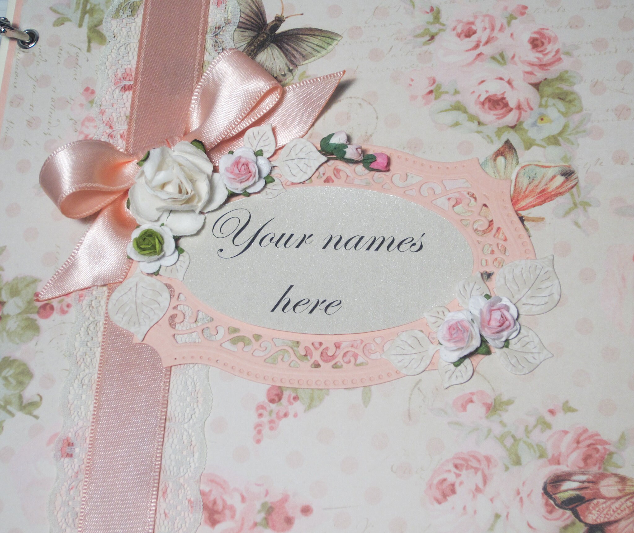 A4 Wedding Scrapbook Album Custom Wedding Photo Album Premade - Etsy