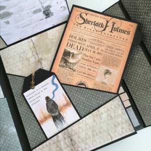Custom Scrapbook Album Sherlock Holmes Premade Scrapbook Detective ...