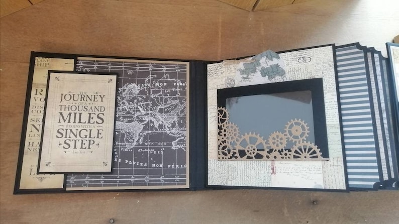 Travel Mini Album / Vintage Journey Photo Album Scrapbook / Gift for ...