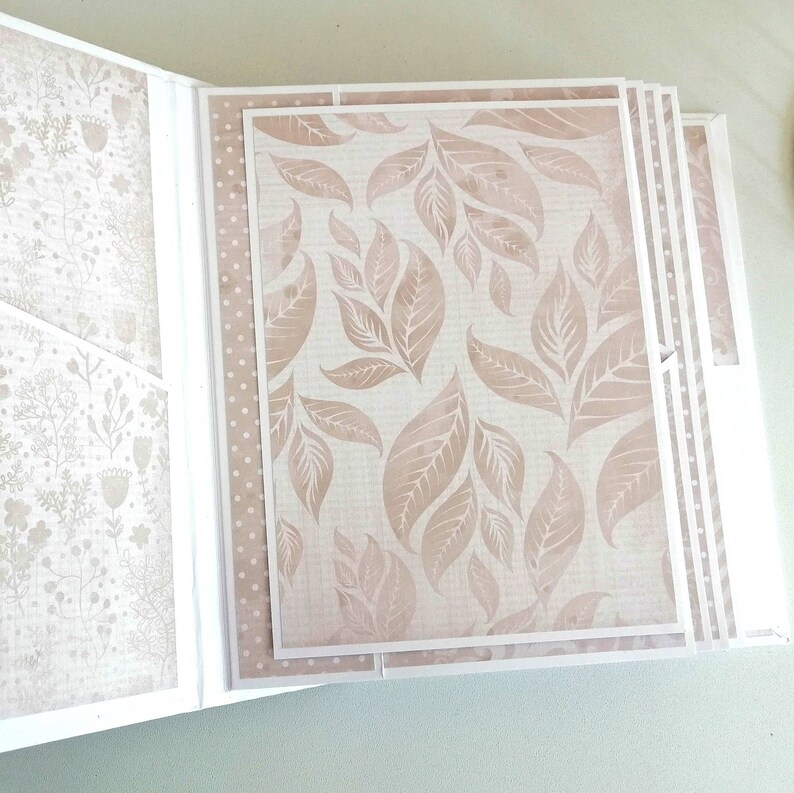 Cream Wedding Album / Elegant Beige Wedding Scrapbook / - Etsy