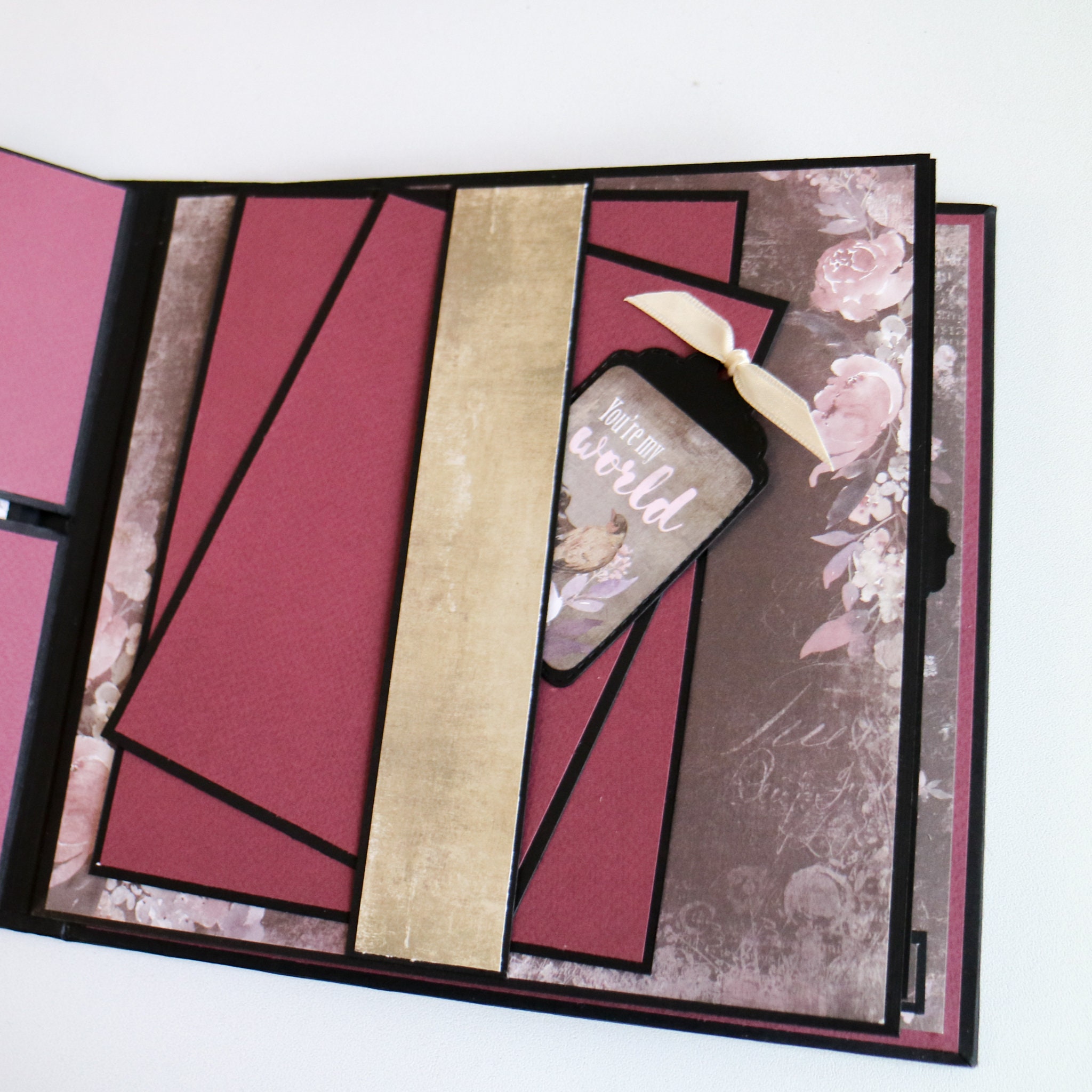 Scrapbook Album Black Wedding Photo Album Big Memory Book | Etsy