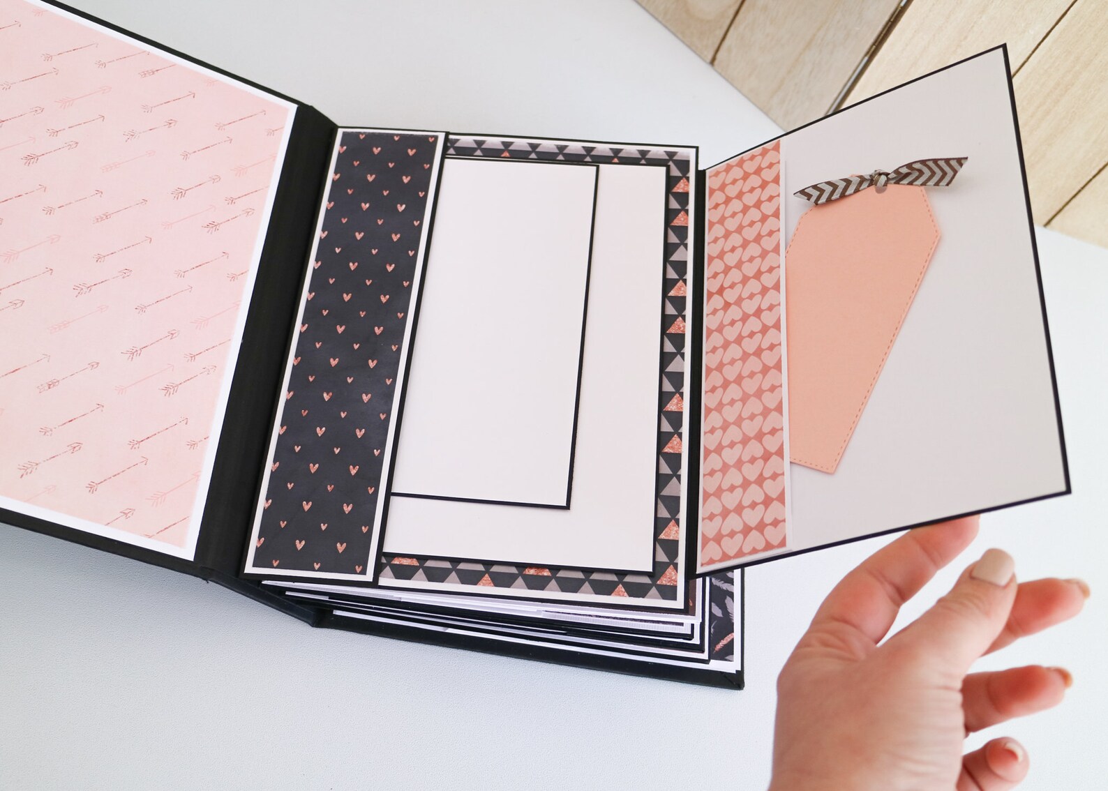 Wedding Scrapbook Album Modern Memory Book Personalized Photo Album ...