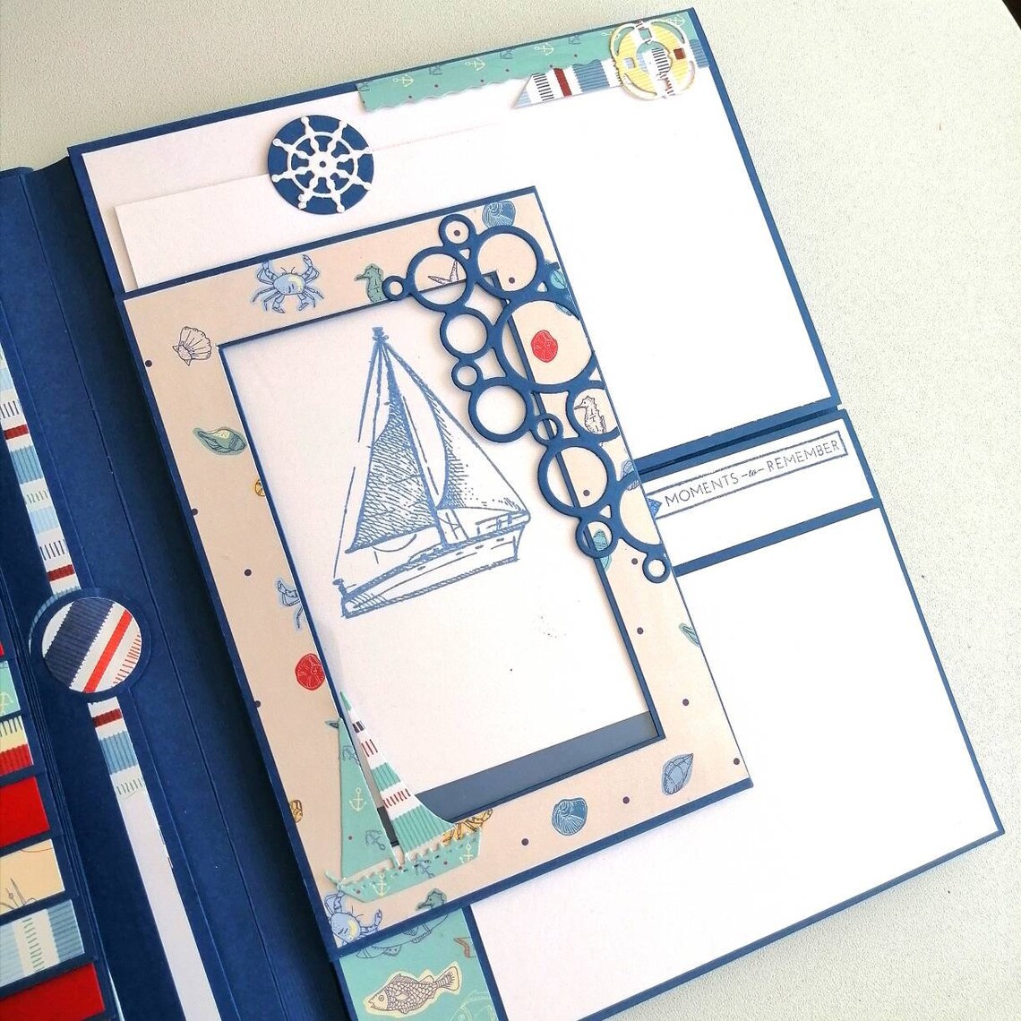 Summer Mini Album Marine Scrapbook Album Sea Vacation Photo - Etsy