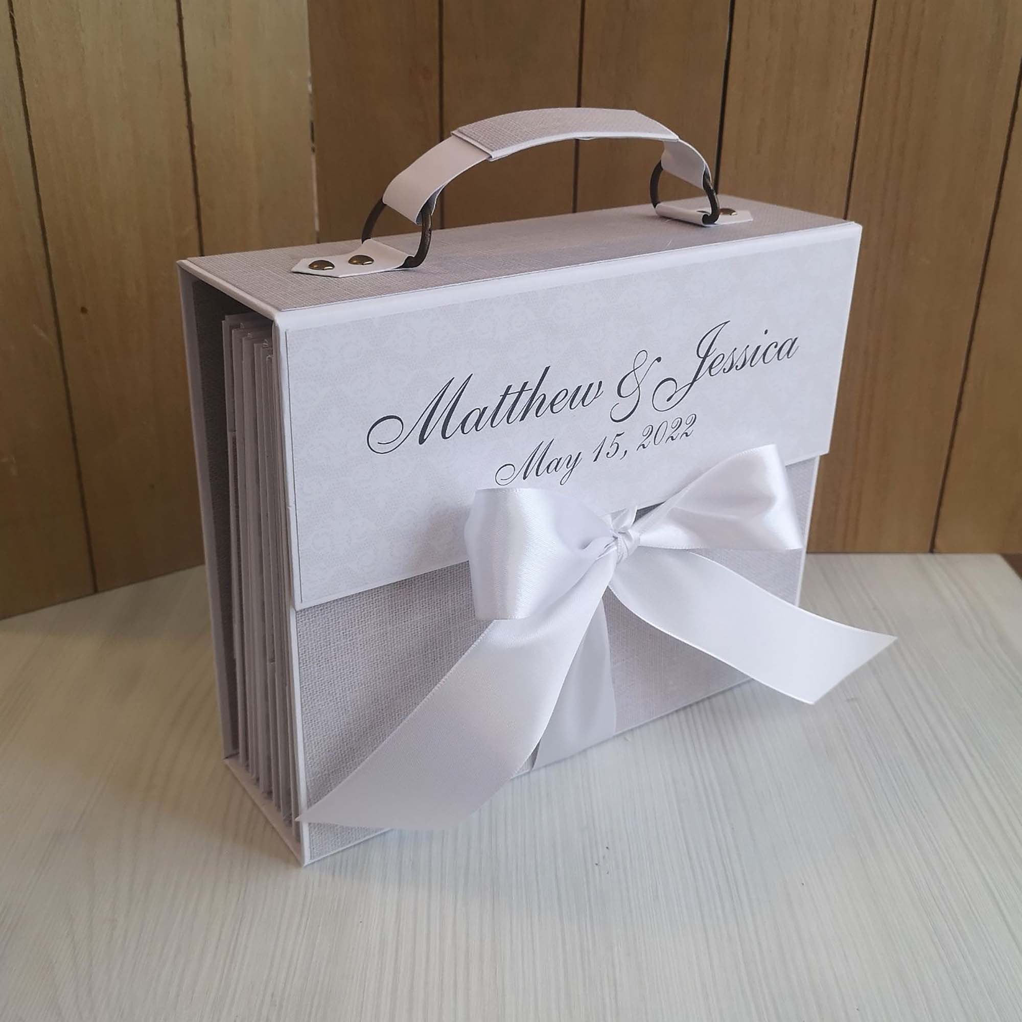 Luxury Wedding Scrapbook Album Large Ivory Wedding Memory Book Wedding ...