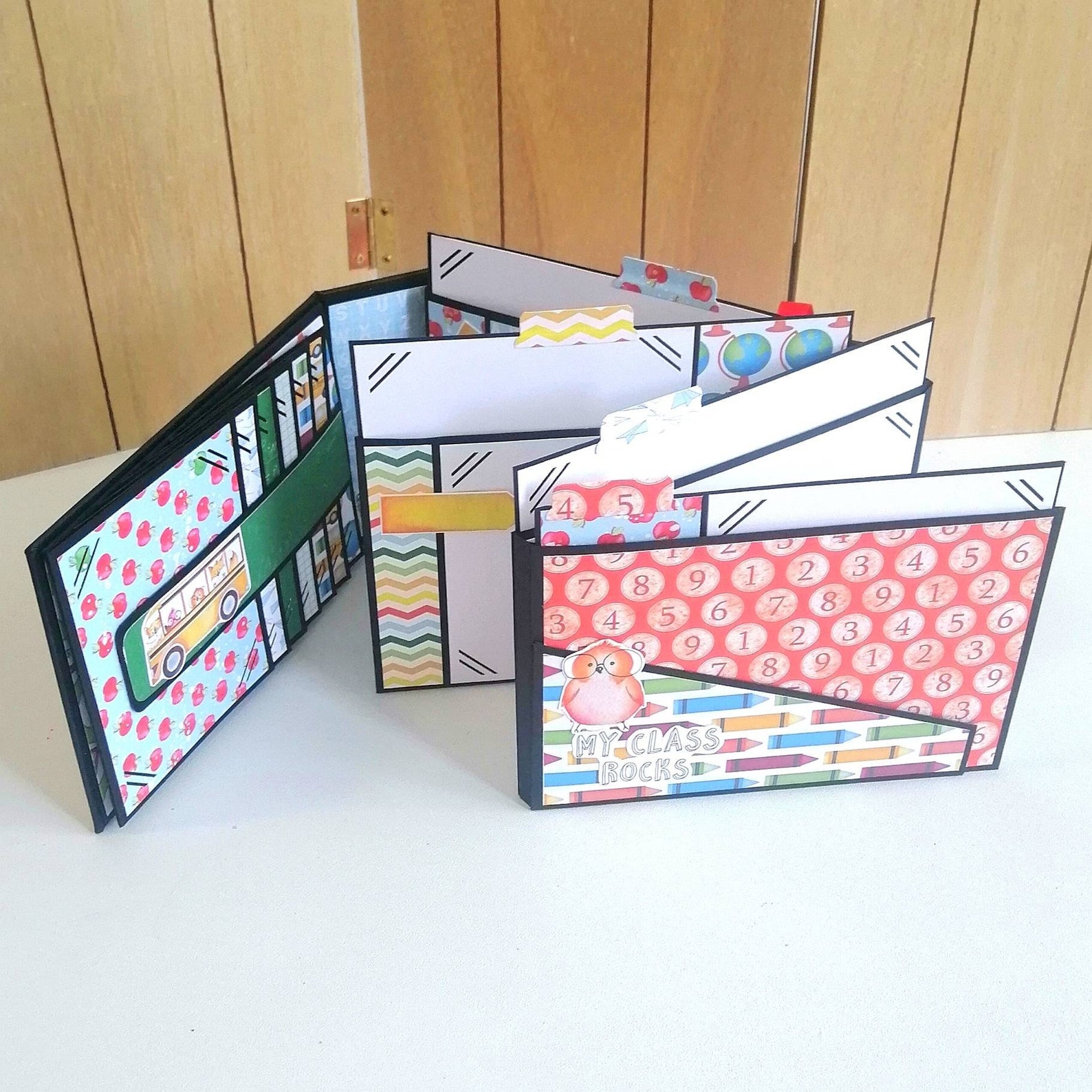 Back to School Mini Album Scrapbook School Photo Folio Photo - Etsy