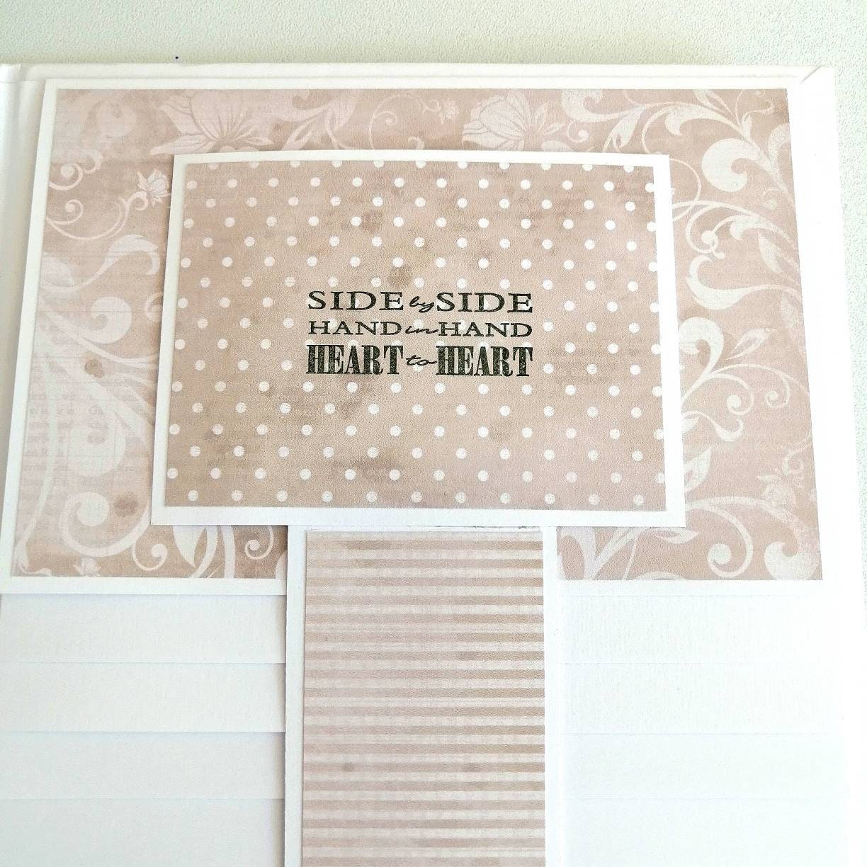 Cream Wedding Album / Elegant Beige Wedding Scrapbook / | Etsy