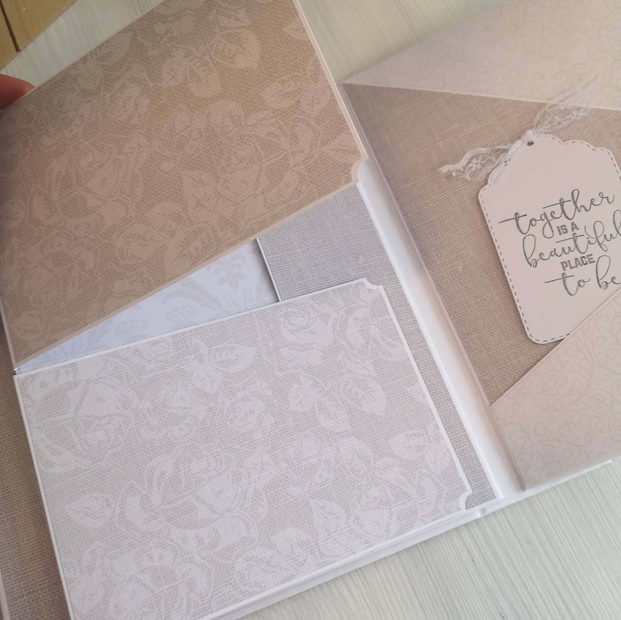 Luxury Wedding Scrapbook Album Large Ivory Wedding Memory Book Wedding ...