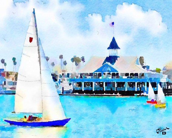 Balboa Pavilion Newport Beach - Etsy