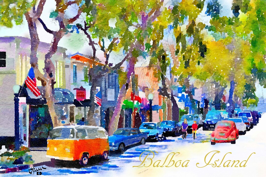 Marine Ave., Balboa Island - Etsy