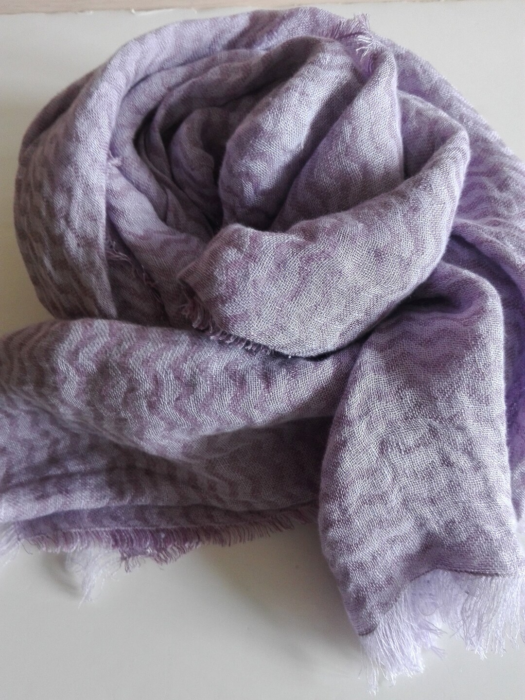 Light Purple Linen Scarf, Ready to Ship, Linen Scarf, Natural Linen ...