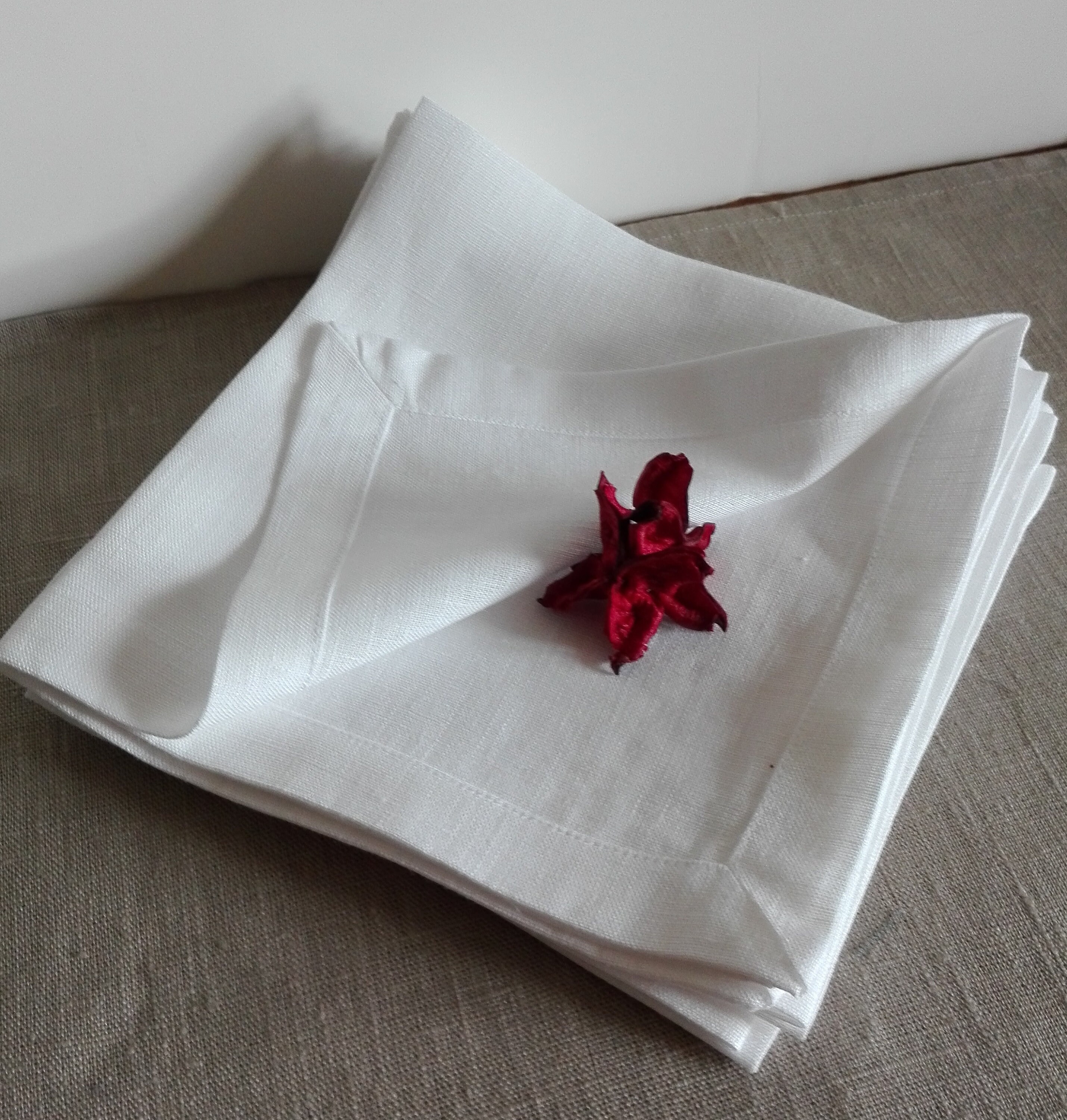 6 White Linen Napkins Snow White Linen Napkins Rustic Table Linen Dinner 6 White Linen Napkins Snow White Linen Napkins Rustic Table Linen Dinner