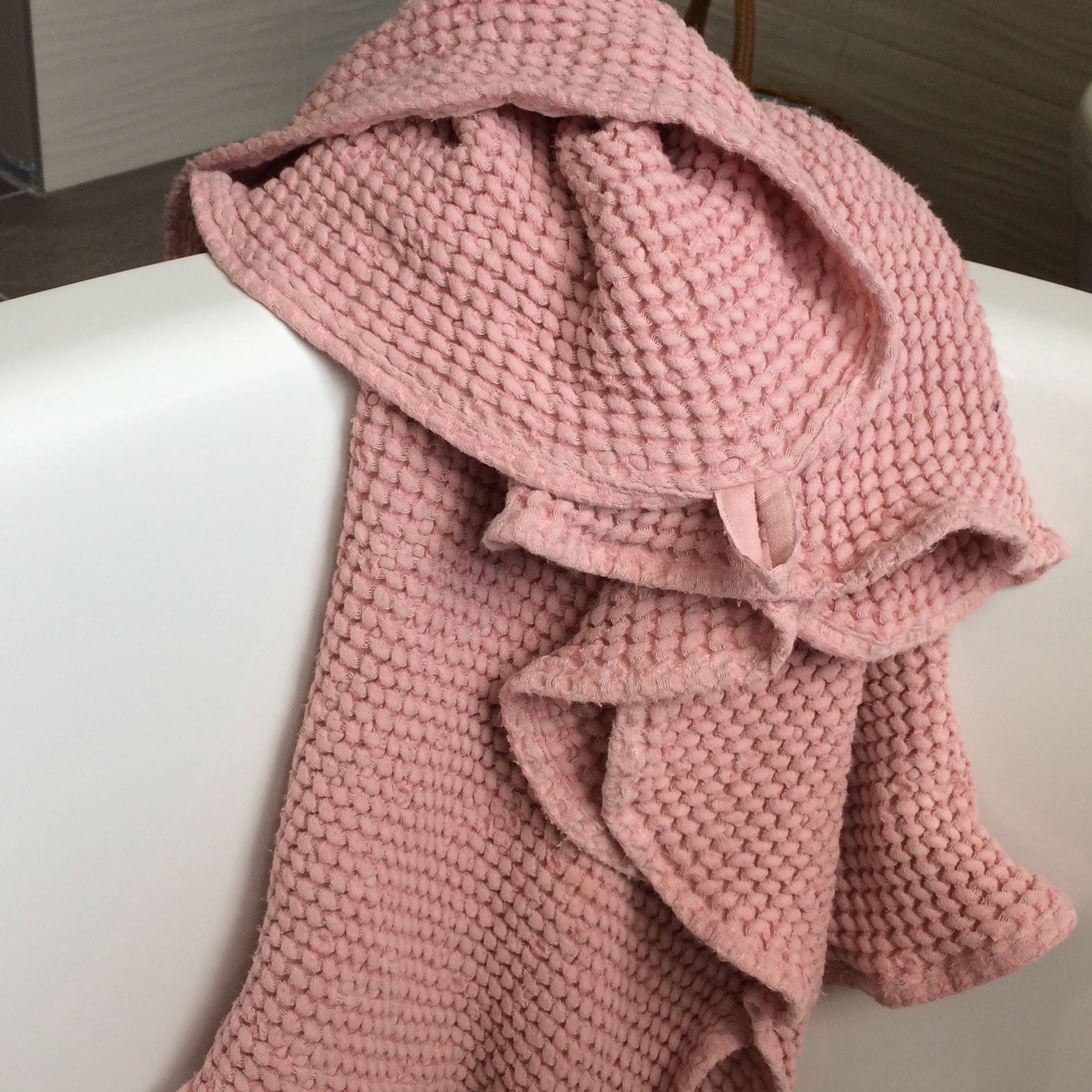 Pastel Pink Bath Towel, Baby Towel, Soft Towel, Shower Towel, Warm ...