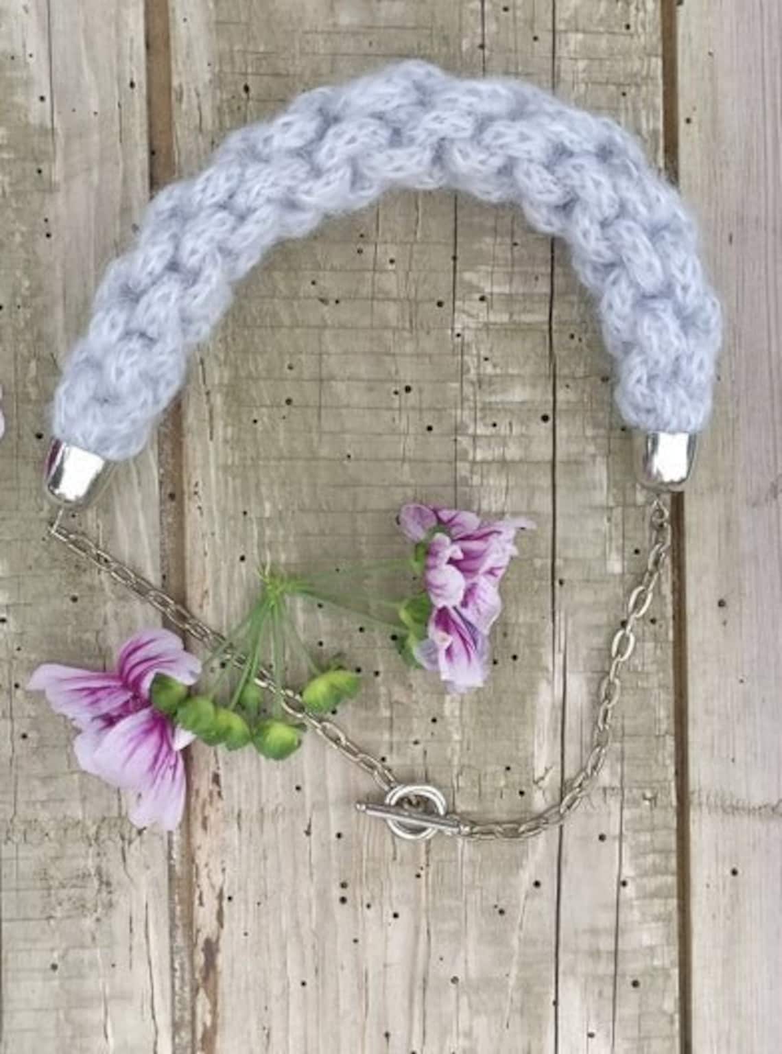 Knitted Necklace Original Knitted Accessory Knitted Gift for - Etsy