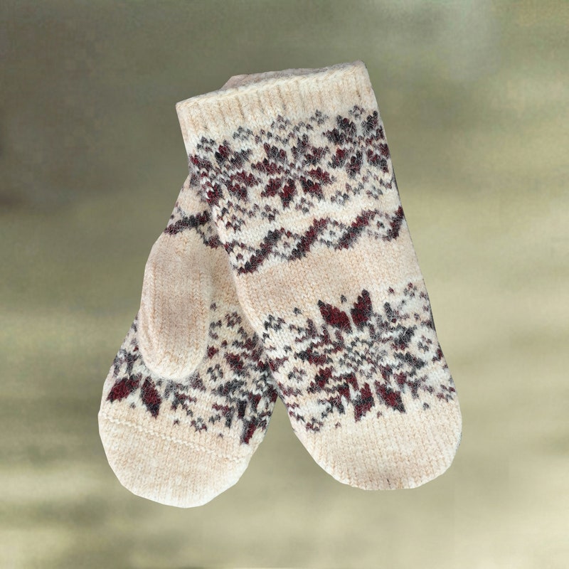 Knitted Mittens - Etsy