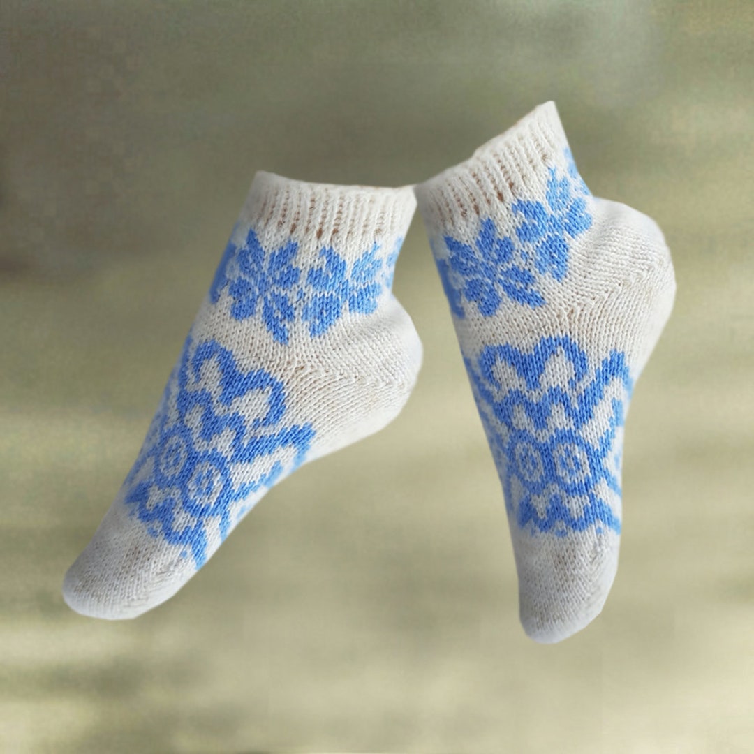 Merino Wool Ankle Socks: Knitted Winter Warmth - Etsy
