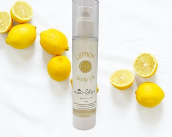 Lemon Moisturizing Beauty Oil 4oz Pump Body Oil Massage Oil Hawaiian ...