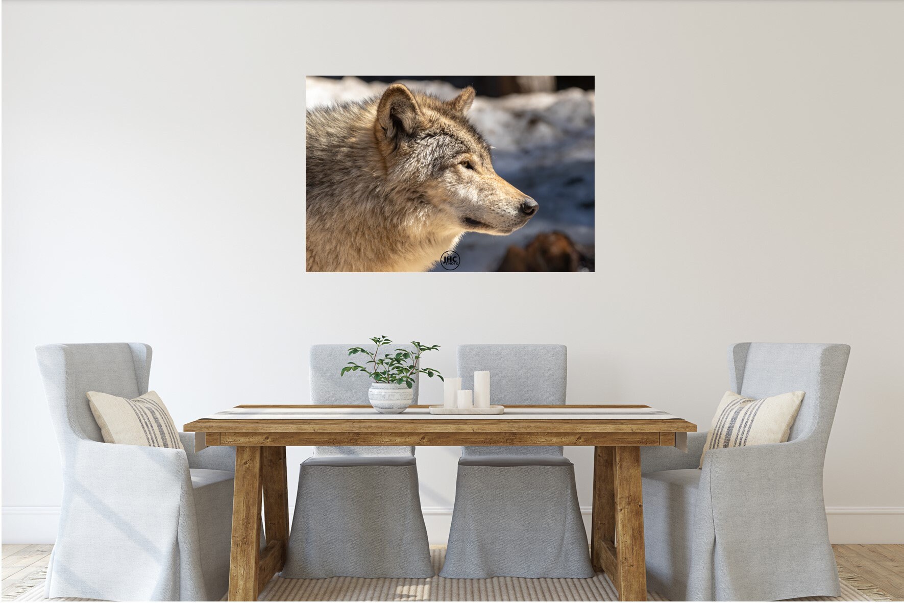 Grey Wolf Wall Art Canvas, Wolf Photography, Wolf Gift, Grey Wolf, Wolf ...