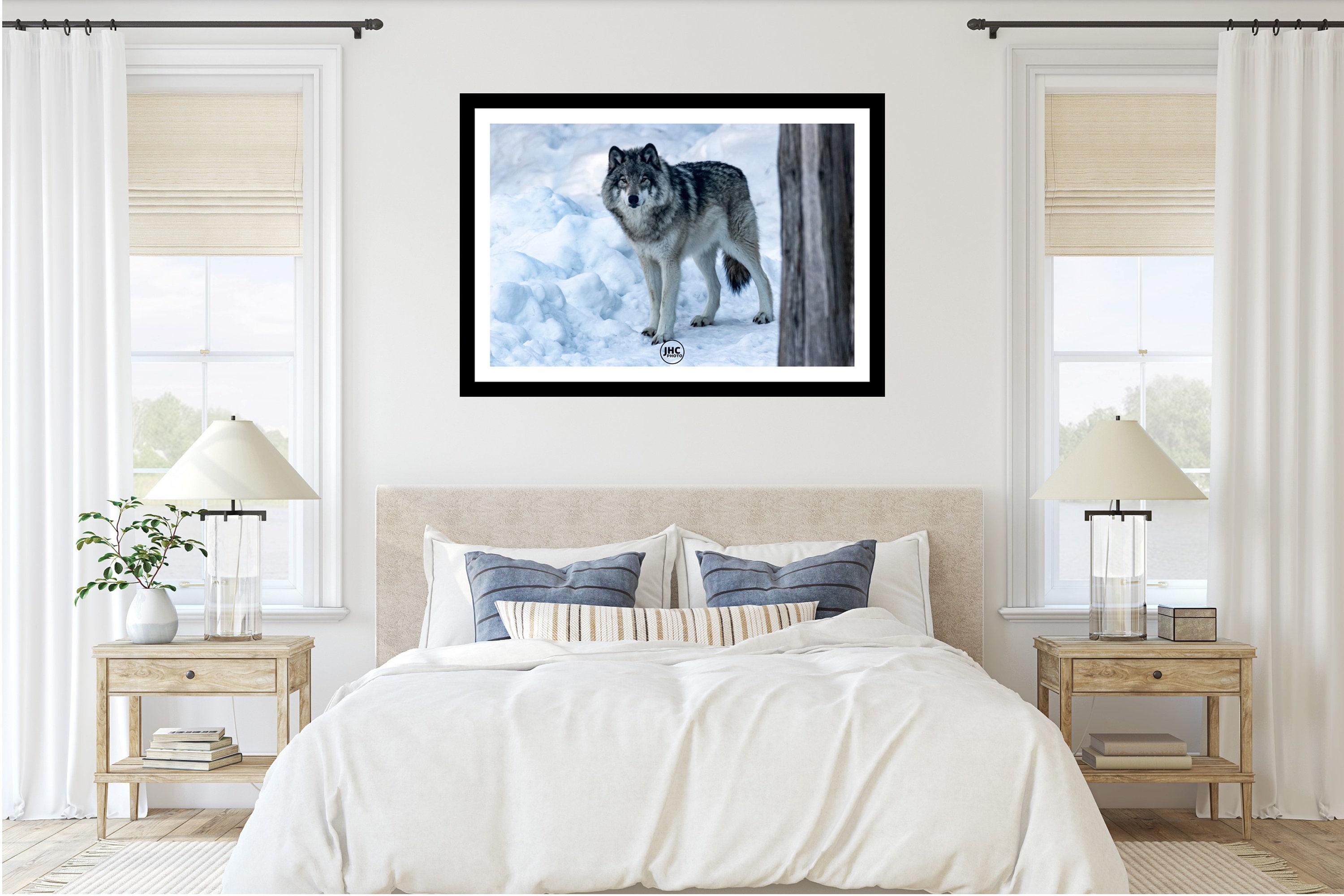 Grey Wolf Wall Art Print, Wolf Photo Print, Wolf Love, Nature ...