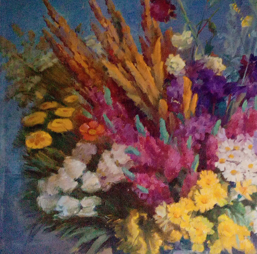 Flowers. Original Oil Painting, Print on Canvas, Home Decor - Etsy