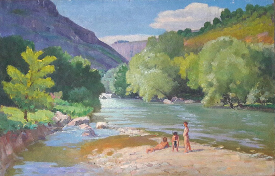 Summer Day, Print on Canvas, Original Oil Painting, Home Decor - Etsy