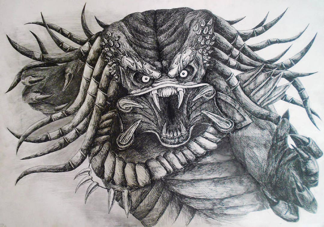 Monster, Poster, Art Print, Original Drawing - Etsy