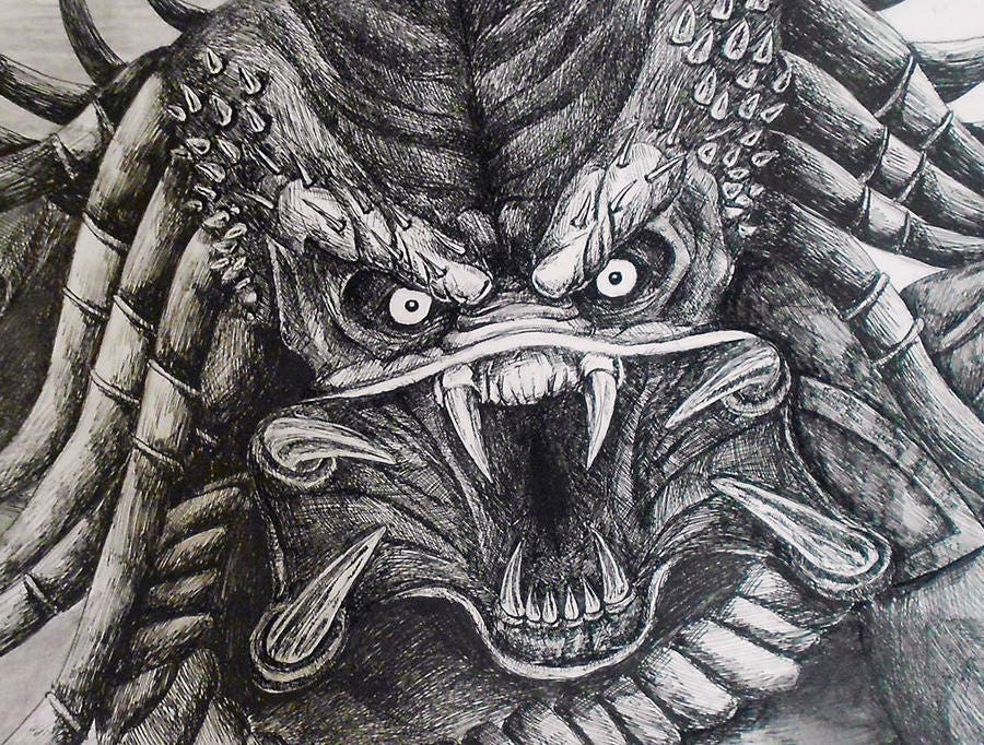 Monster, Poster, Art Print, Original Drawing - Etsy