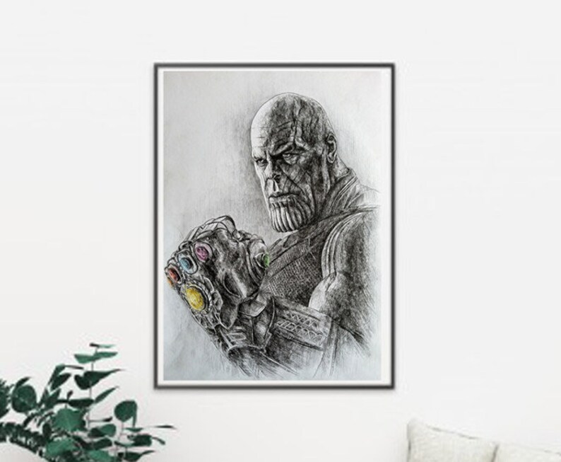 Thanos. Avengers Infinity War. Original Drawing. Fan Art - Etsy