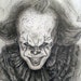 Pennywise Drawing, It Clown, Stephen King, Horror Art Print - Etsy