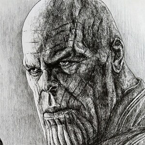 Thanos. Avengers Infinity War. Original Drawing. Fan Art - Etsy
