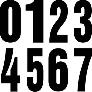 Window Decals Self-adhesive Vinyl Number 100pk, 9 Inch High 10 of Each ...