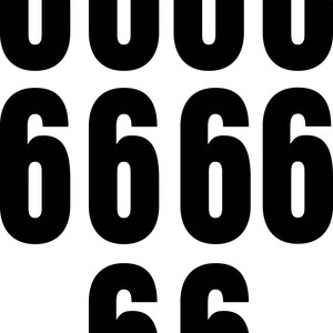 Window Decals Self-adhesive Vinyl Number 100pk, 9 Inch High 10 of Each ...