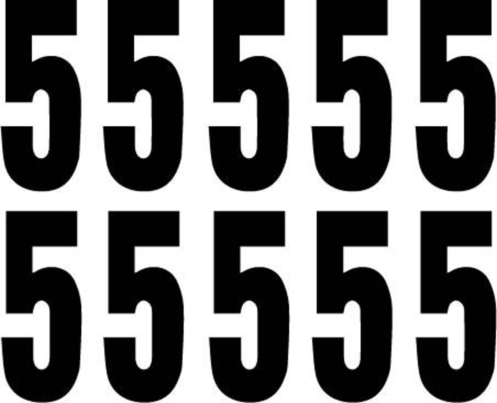 50 Number Stickers Vinyl Numbers Window Decal - Etsy