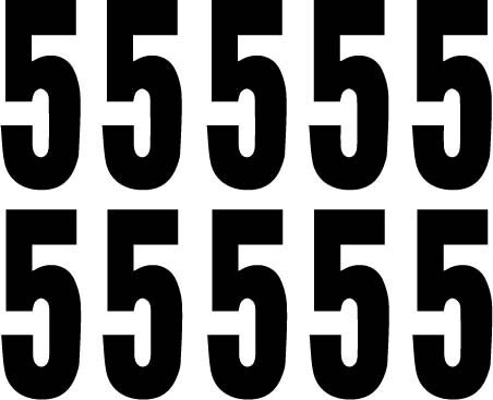 Window Decals Self-adhesive Vinyl Number 10/pk, 4 Inch High, Choose ...