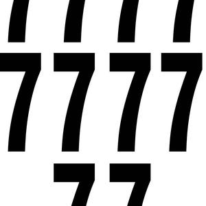 Window Decals Self-adhesive Vinyl Number 100pk, 9 Inch High 10 of Each ...