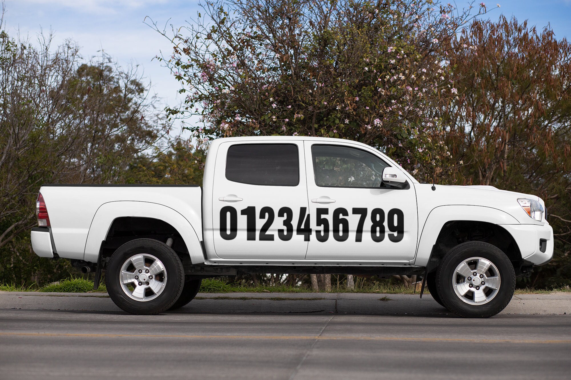 50 Number Stickers, Vinyl Numbers Window Decal - Etsy