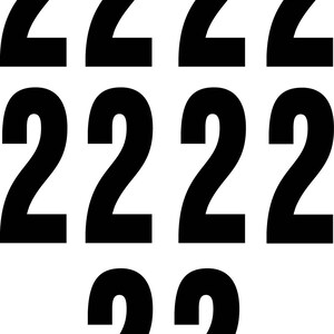Window Decals Self-adhesive Vinyl Number 100pk, 9 Inch High 10 of Each ...
