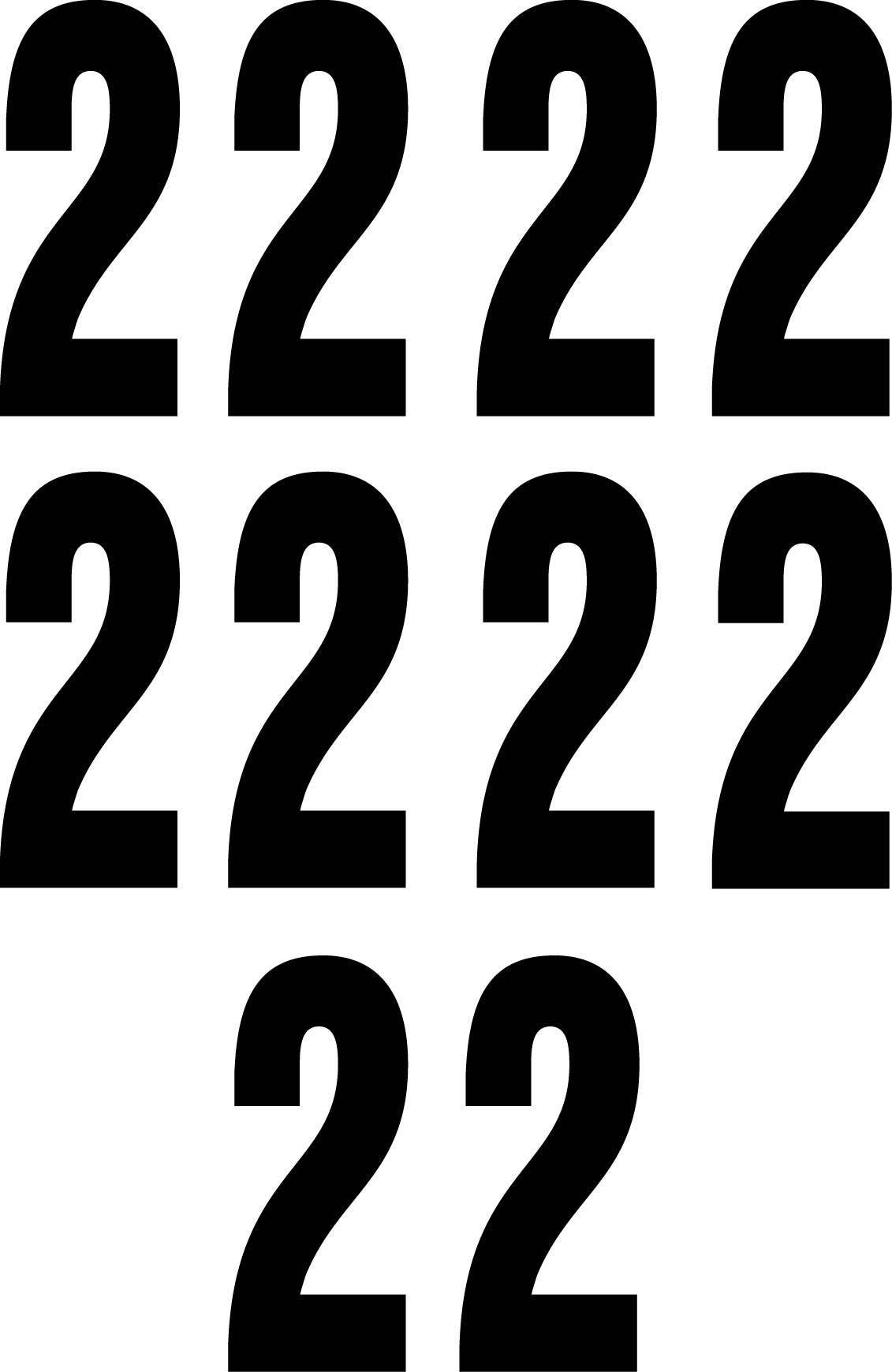 Window Decals Self-adhesive Vinyl Number 100pk, 9 Inch High 10 of Each ...