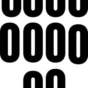 Window Decals Self-adhesive Vinyl Number 100pk, 9 Inch High 10 of Each ...