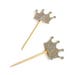 Prince / Princess Crown Silver Glitter Cupcake Toppers - Party Picks ...