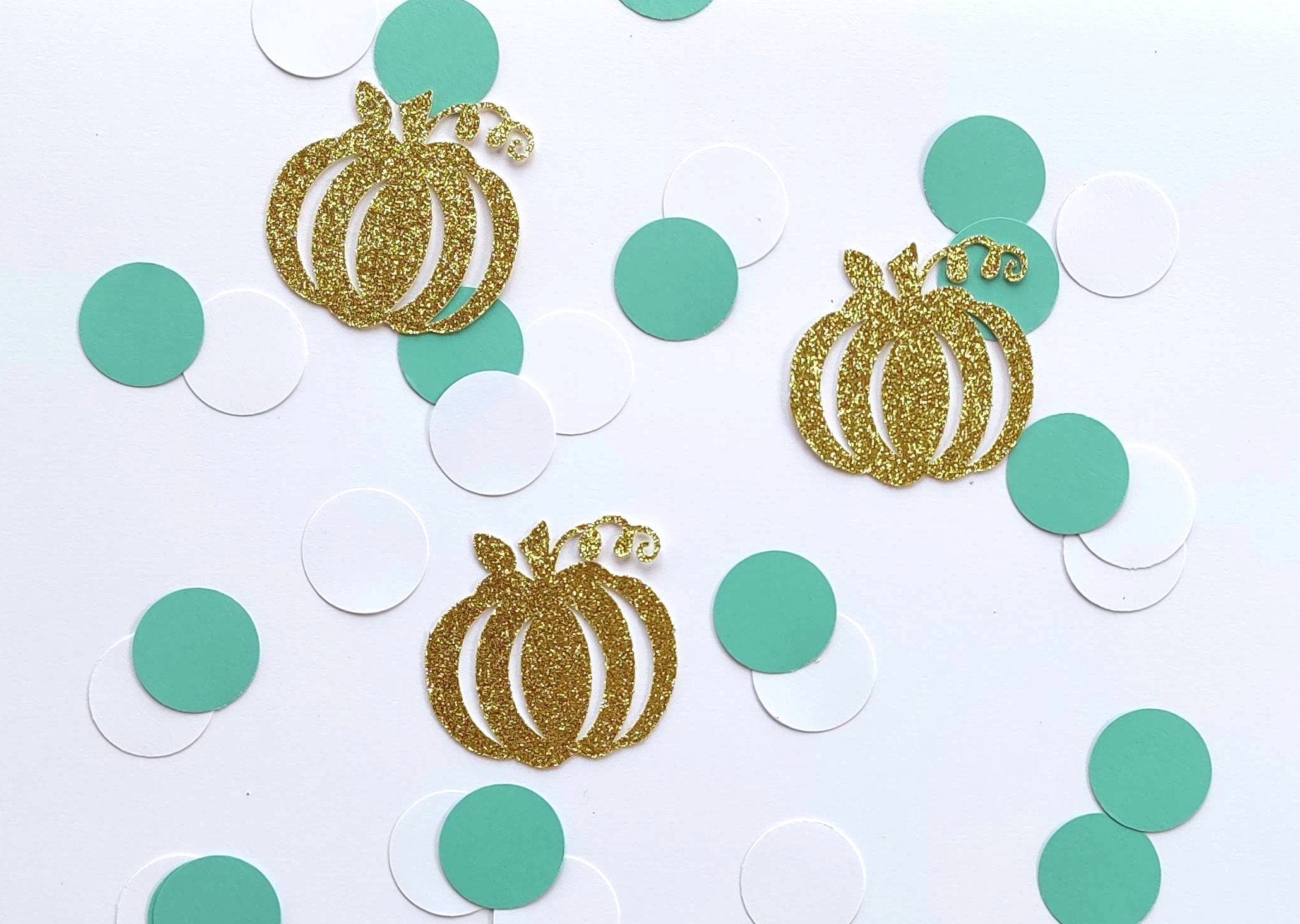 Little Pumpkin Confetti. Fall Confetti. Glitter Pumpkin. First Birthday ...