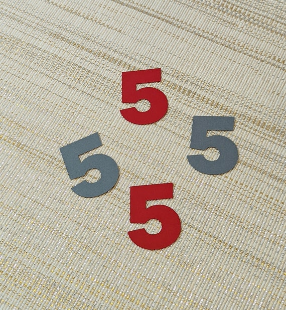 Number Confetti Custom Age Confetti Children's Number | Etsy