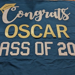 Class of 2023 Backdrop Die Cut Letters - Custom Graduation Backdrop ...