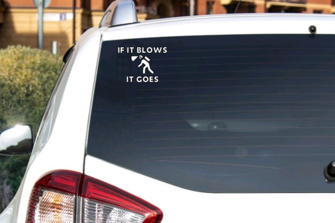 Caving Decal - If It Blows It Goes -funny Sticker - Car, Planner ...
