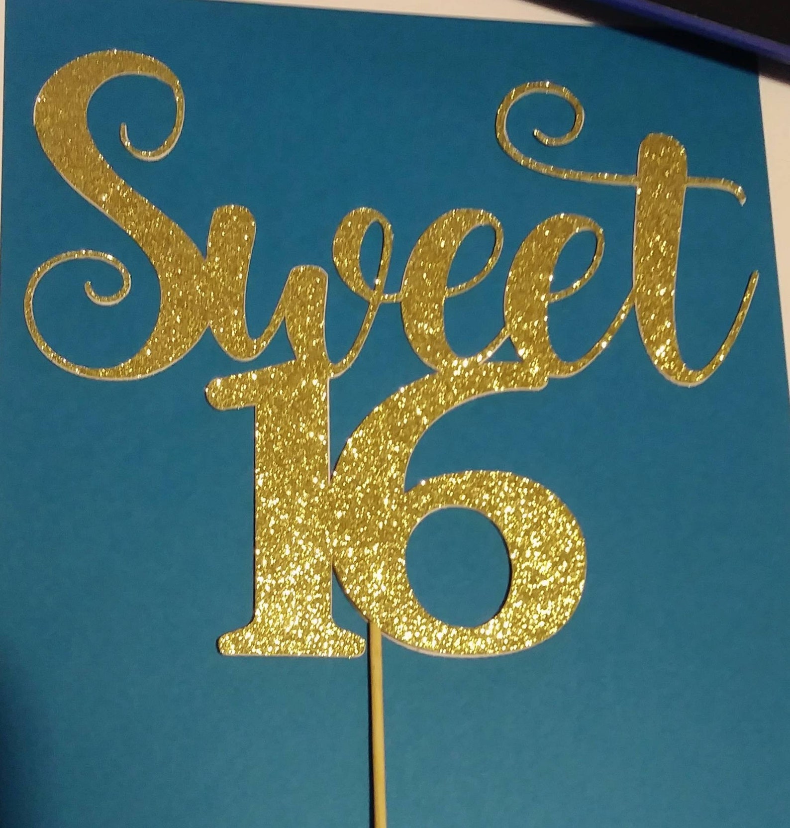 Sweet Sixteen Cake Topper Quinceanera 16th Birthday Happy - Etsy
