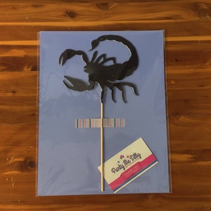 Scorpion Cake Topper - Scorpio Glitter Birthday Cake Topper - Zodiac ...