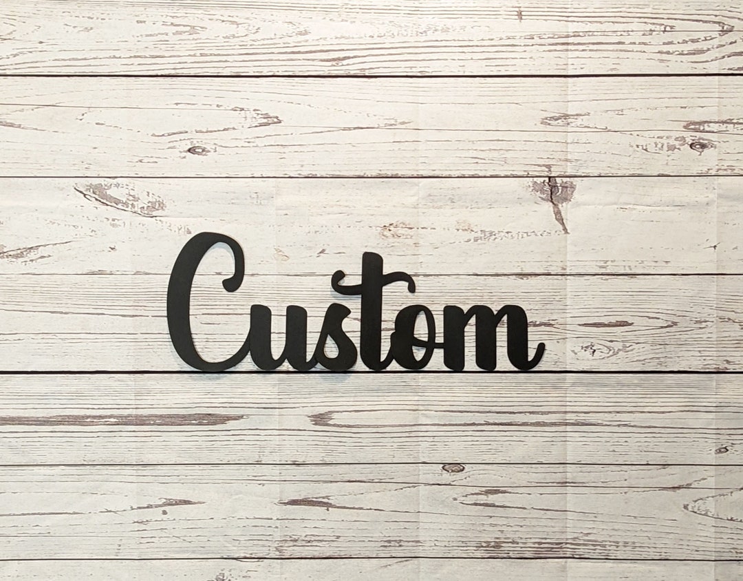 Custom Backdrop Letters - Name Die Cut - Word Display - Birthday ...