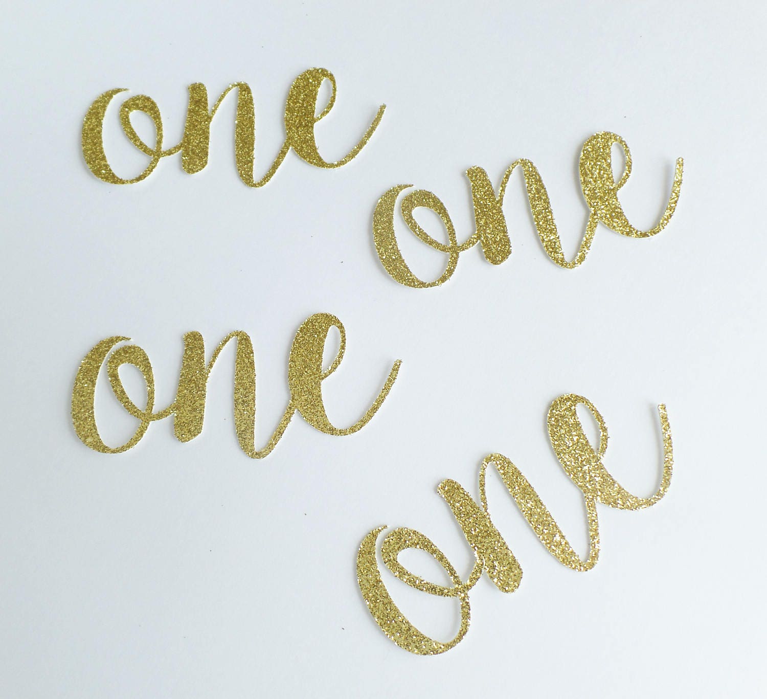 Number One Birthday Confetti - Custom Age Number Confetti - Glitter ...