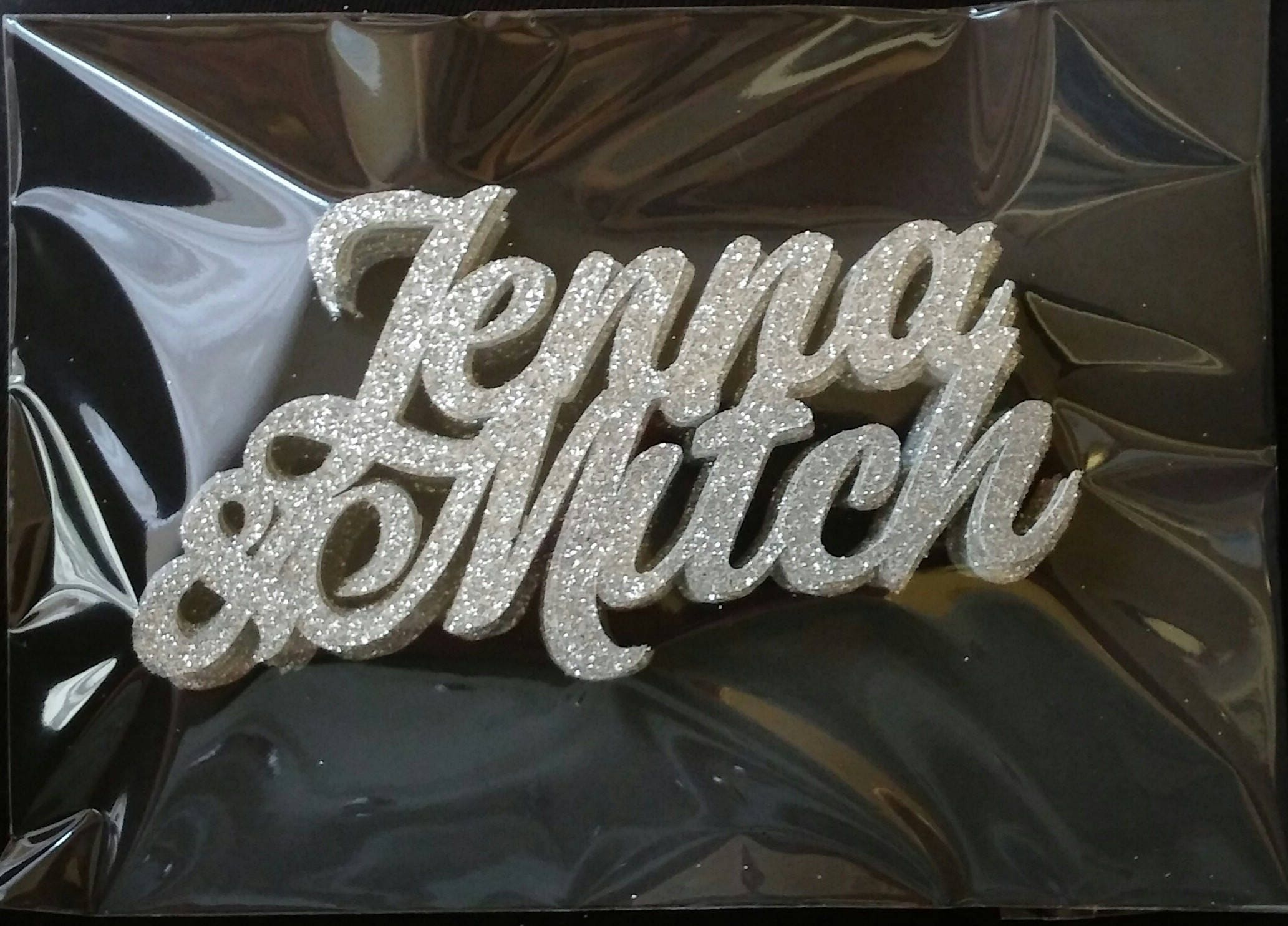 Wedding Couple Name Confetti 20 Pieces Custom Die Cut - Etsy